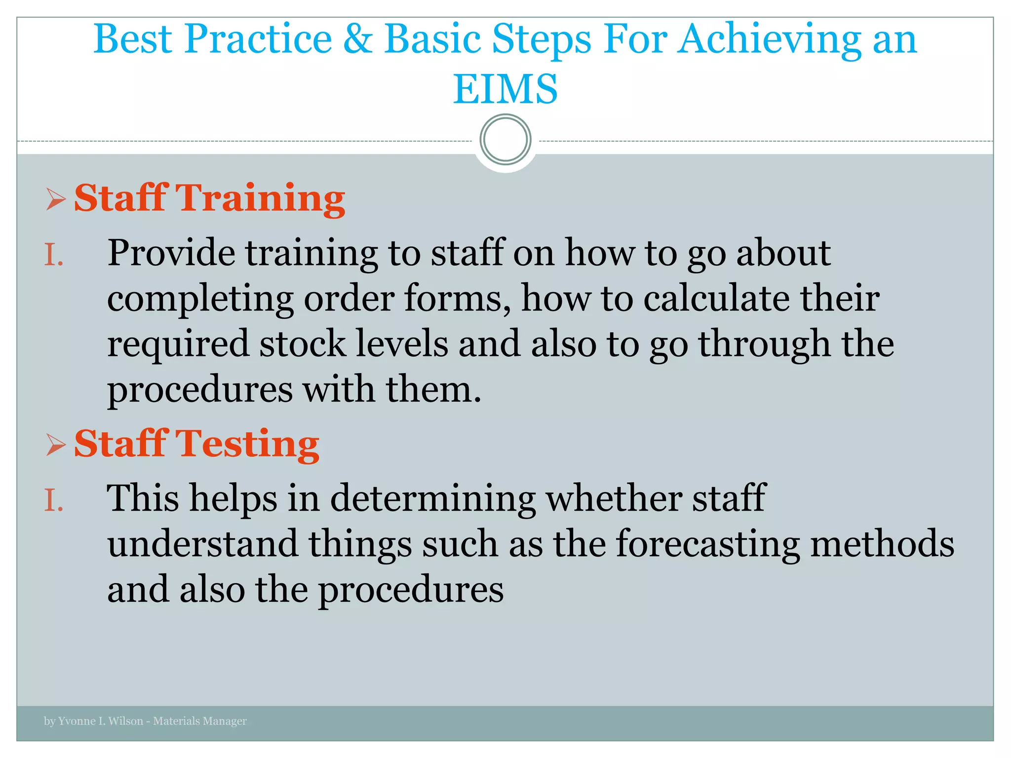 Best Practices to an Effective Inventory Management System | PPTX