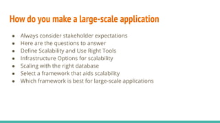 Best practices to build large scale web application | PDF