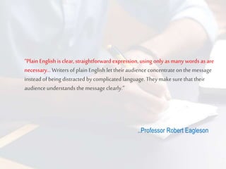 Best Practices to Write Clear English | PPTX | Email | Internet