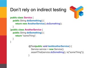 Best practices unit testing | PPTX