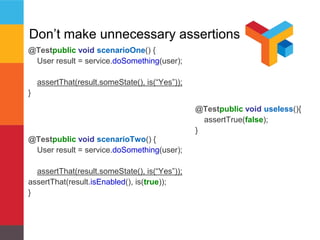 Best practices unit testing | PPTX