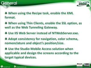 InduSoft Web Studio v7.1 + SP3 Best Practices | PPTX