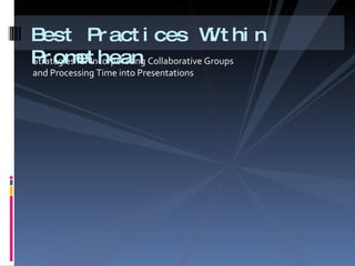 Best Practices Within Promethean | PPT