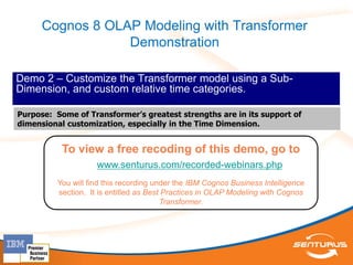 Best Practices with OLAP Modeling with Cognos Transformer (Cognos 8) | PDF