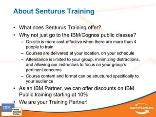 Best Practices with OLAP Modeling with Cognos Transformer (Cognos 8) | PPT