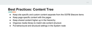 Best Practices with Sitecore | PPTX