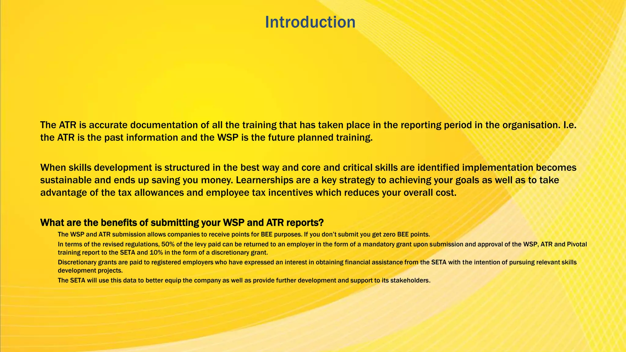 Best practice wsp and atr | PPTX