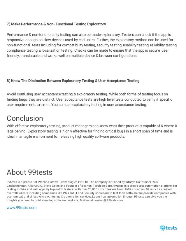 Best Practices In Exploratory Testing Best Practices In Exploratory Testing
