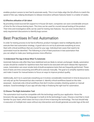 Best Practises In Test Automation | PDF | Web Development | Internet