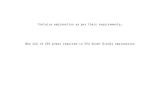 BEST Practices of UPS Room to avoid any incidents in critical rooms | PPTX