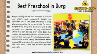 Best Preschool in Durg. pdf | PPT