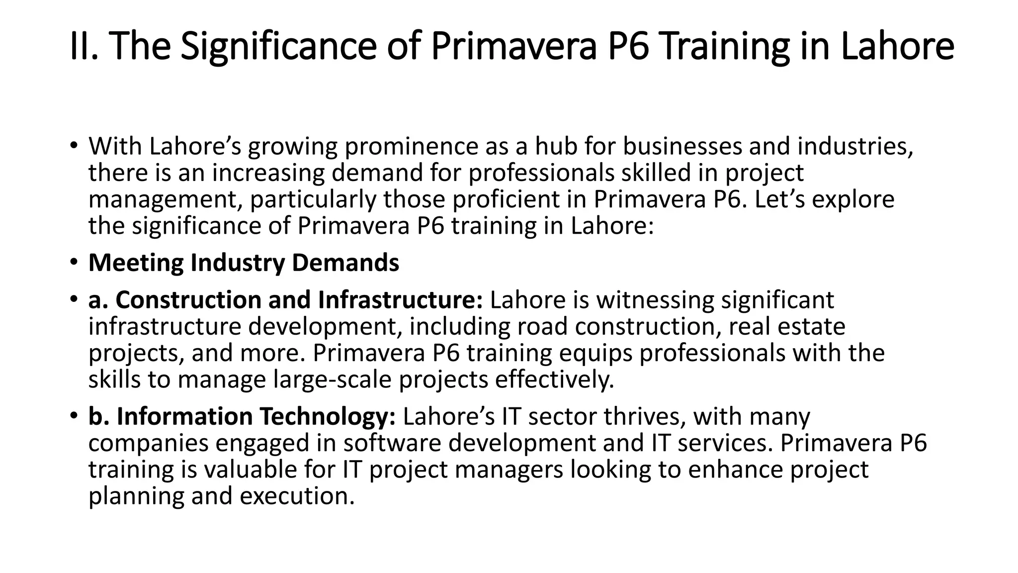 Best Primavera P6 Training in Lahore.pptx