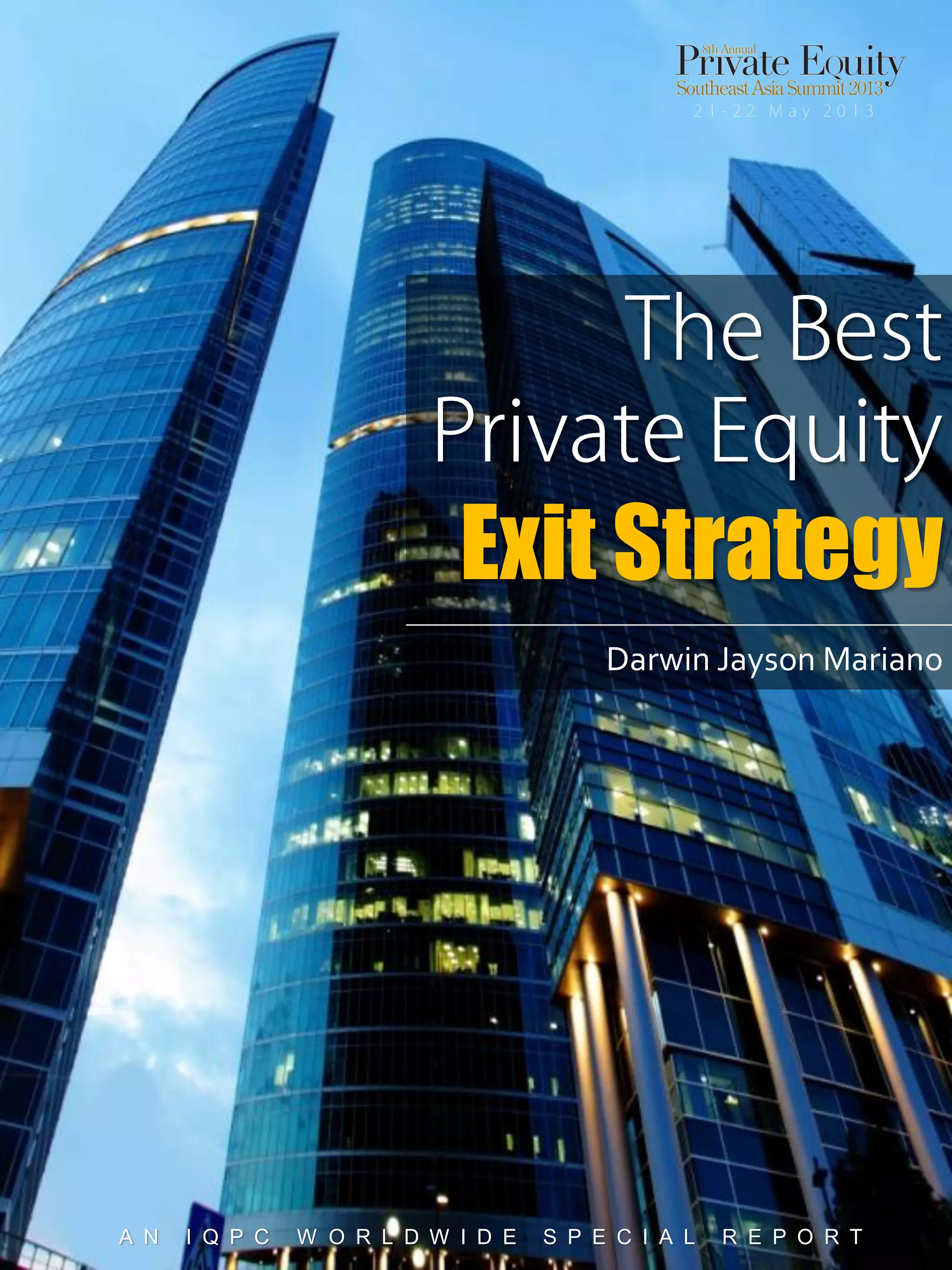 The Best Private Equity Exit Strategy | PDF