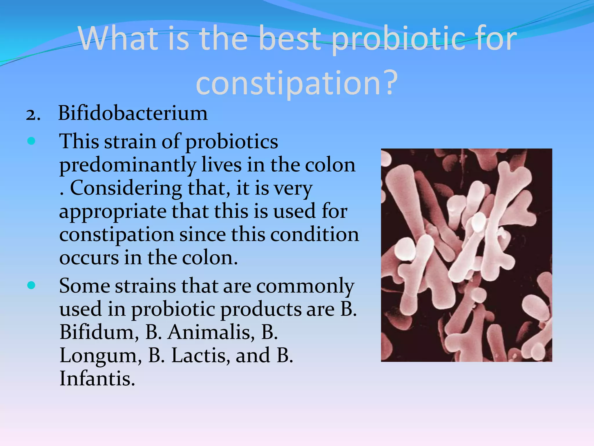 Best Probiotic For Constipation | PPTX
