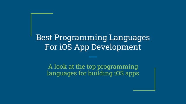 Best Programming Languages For iOS App Development.pptx