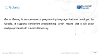 Best programming languages to build smart contracts | PPT