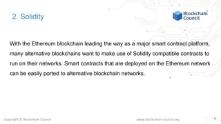 Best programming languages to build smart contracts | PPT