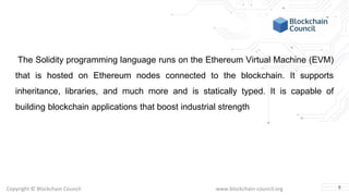 Best programming languages to build smart contracts | PPT