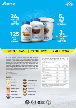 Best Protein Powders for Muscle Gain in India | MAXN | PDF