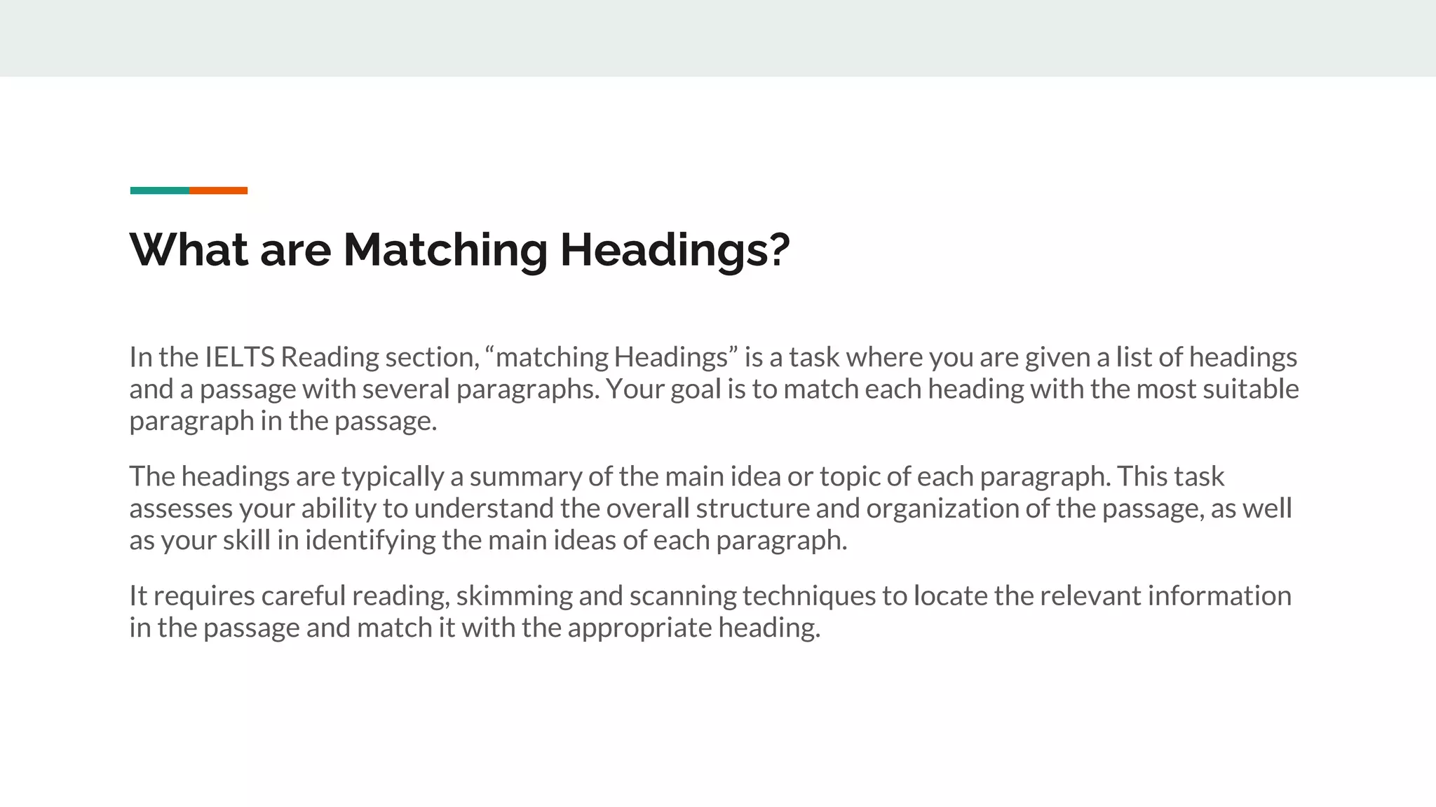 Best & Proven IELTS Reading Matching Headings Tips.pptx