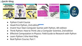 Best Python Books | PPTX | Programming Languages | Computing