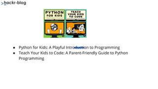 Best Python Books | PPTX | Programming Languages | Computing