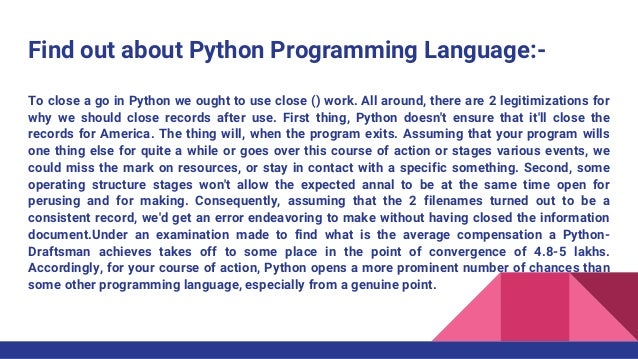 Best Python Training Institute In Gurgaon 2022pptx