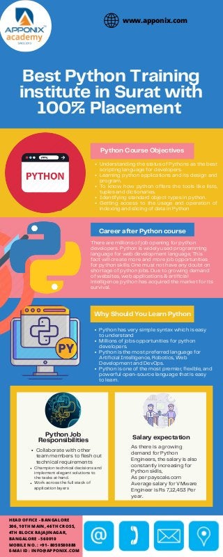 Best python training institute in surat with 100% placement Best python training institute in surat with 100% placement
