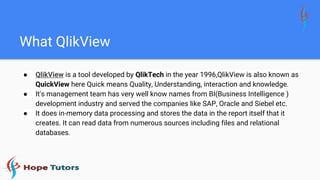 Best Qlickview onlinetraining in chennai | PPT