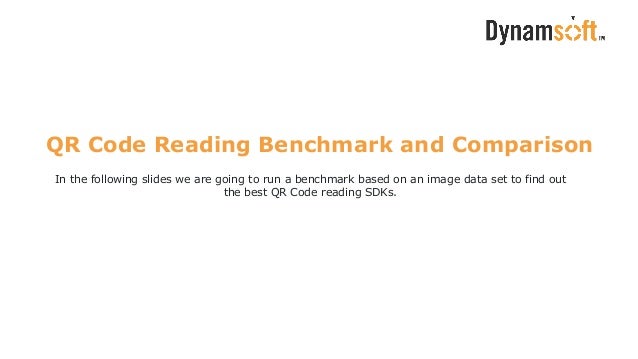 QR Code Reading Benchmark and Comparison | PDF