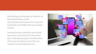 The top real-life React app examples | PPT