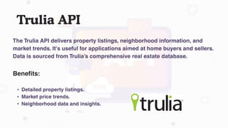11 Best Real Estate APIs to Create Real Estate Products | PPTX