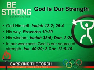 Be strong | PPT