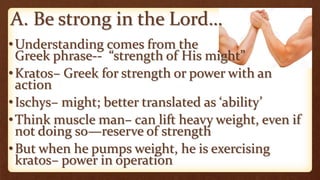 Be Strong in the Lord | PPTX