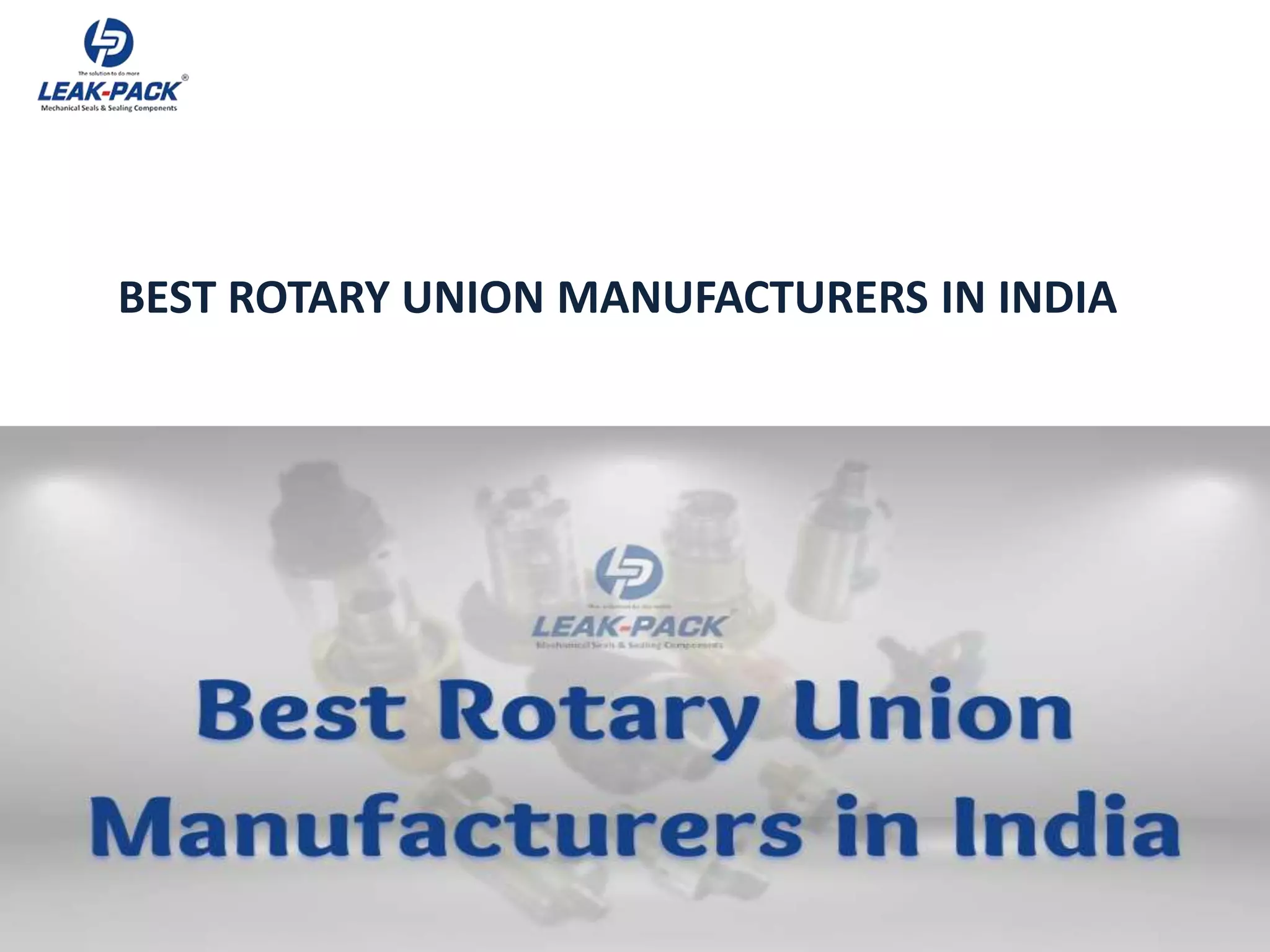 BEST ROTARY UNION MANUFACTURERS IN INDIA.pptx