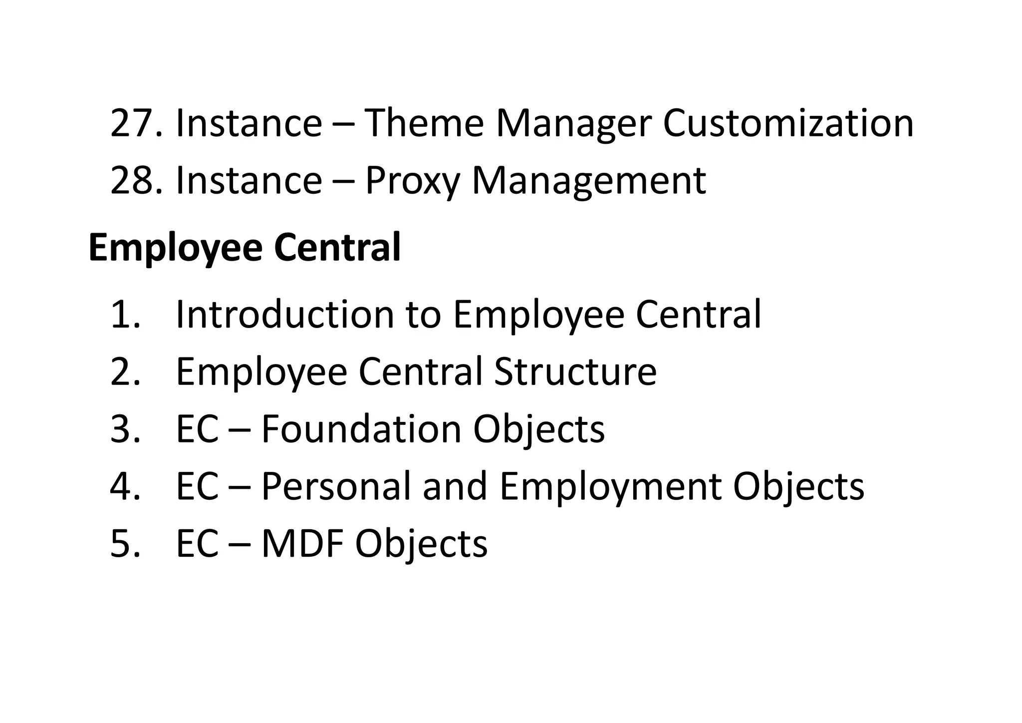 SAP SuccessFactors Employee Central Certification Online Training | PPT ...