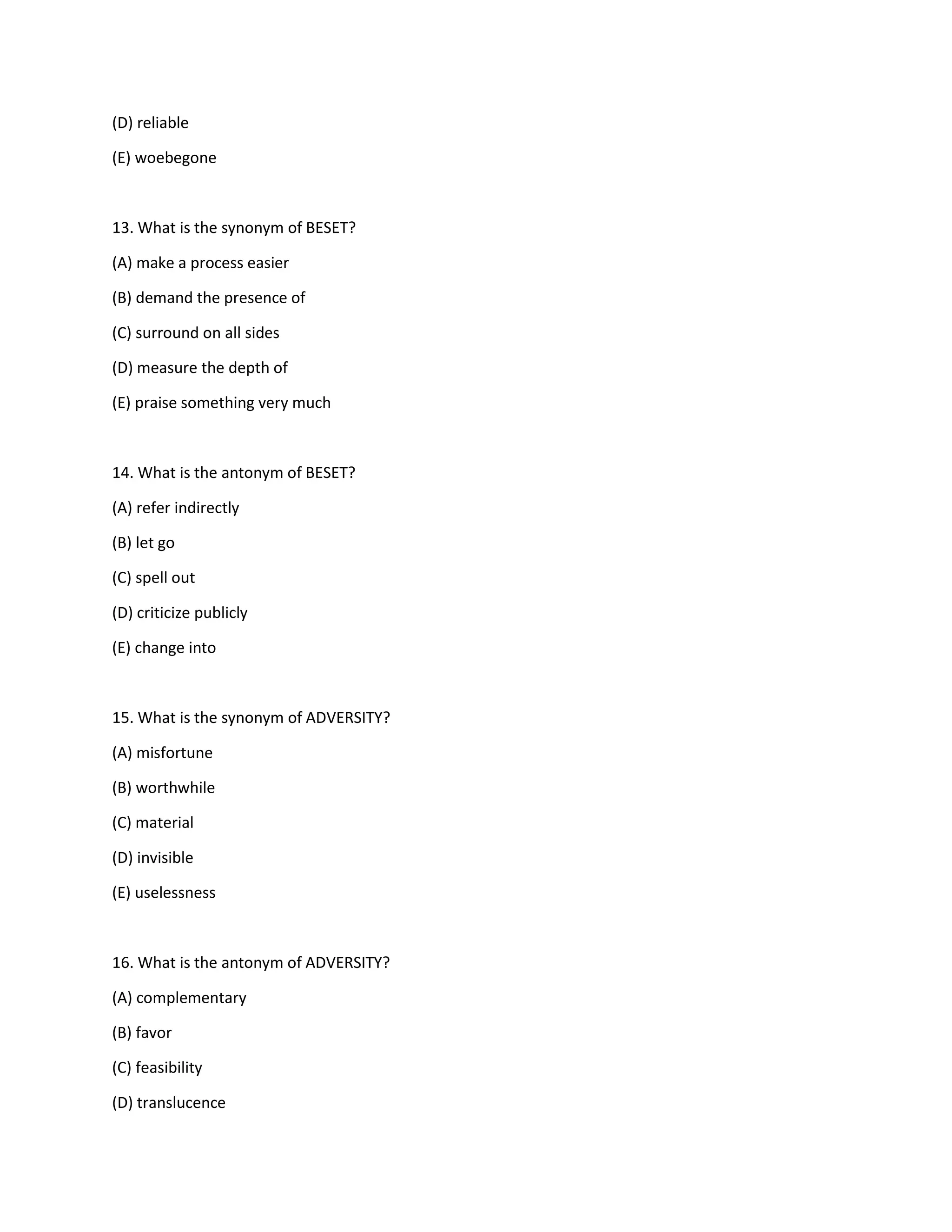 Best Sat Vocabulary | PDF