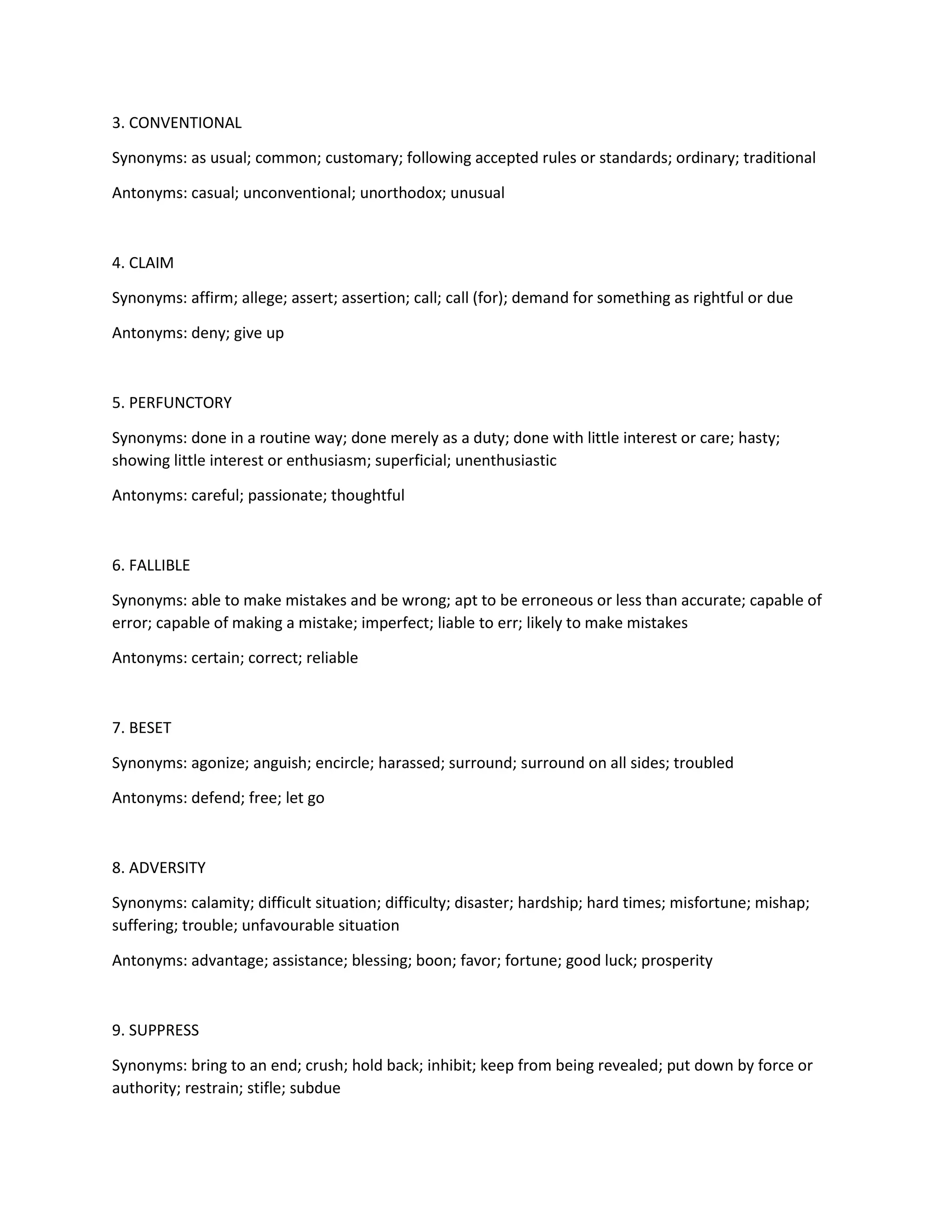 Best Sat Vocabulary | PDF