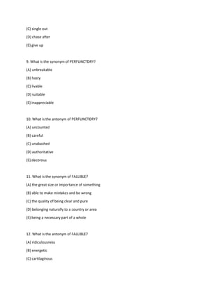 Best Sat Vocabulary | PDF