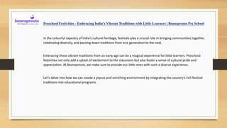 Best School in Gurgaon for Nursery - Beansprouts Pre School | PPT