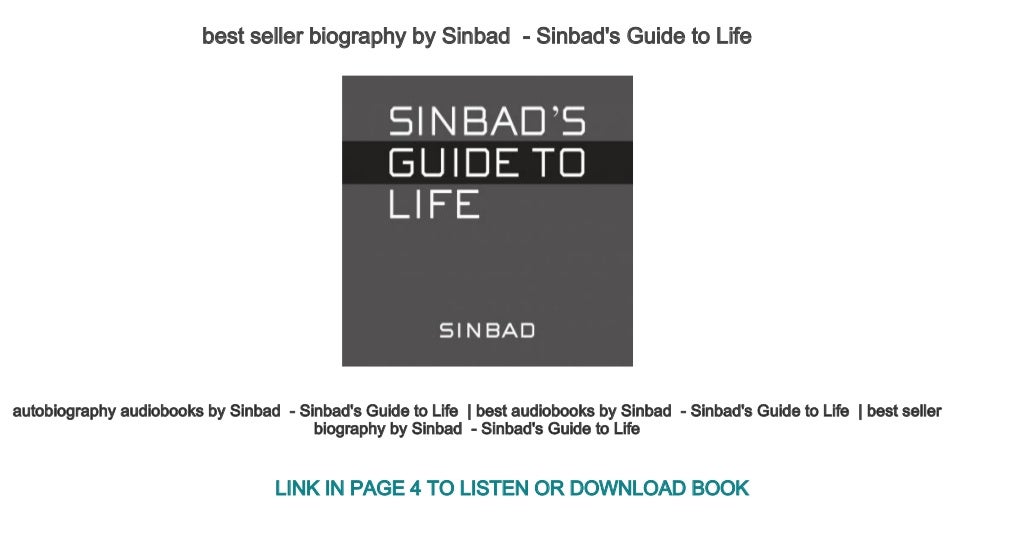best seller biography by Sinbad - Sinbad's Guide to Life