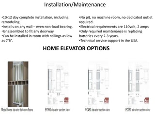 Best SHAFTLESS HOME ELEVATOR INSTALLATION | PPTX | Home Improvement ...