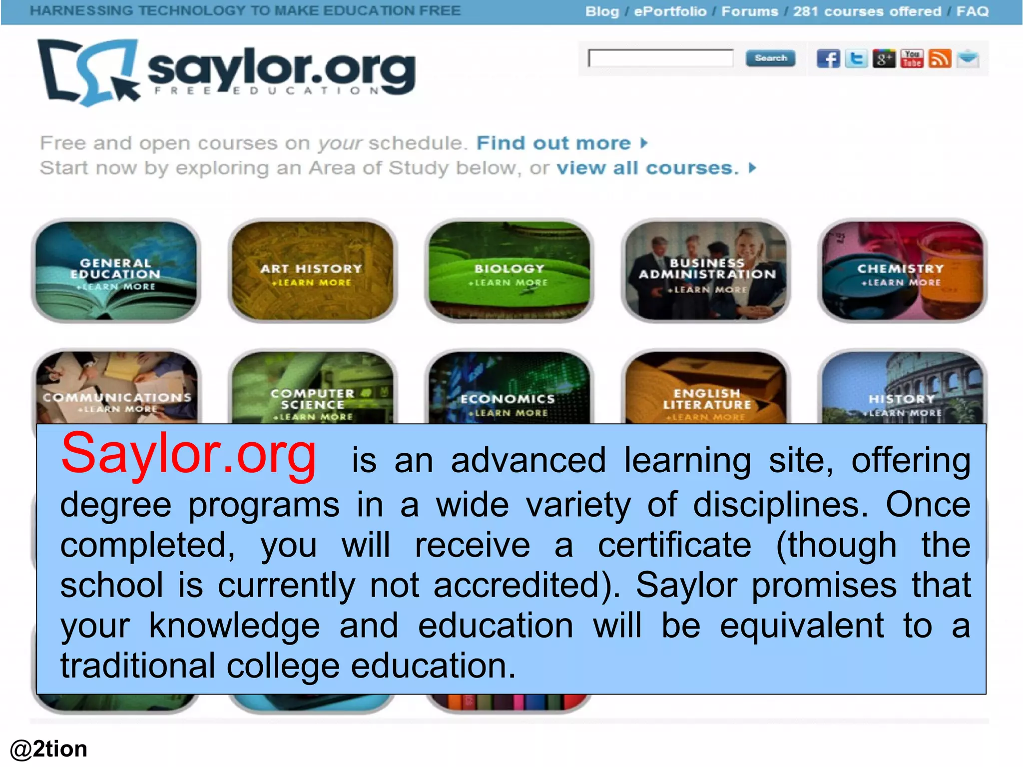 Top Free Websites for Online Education | PPT