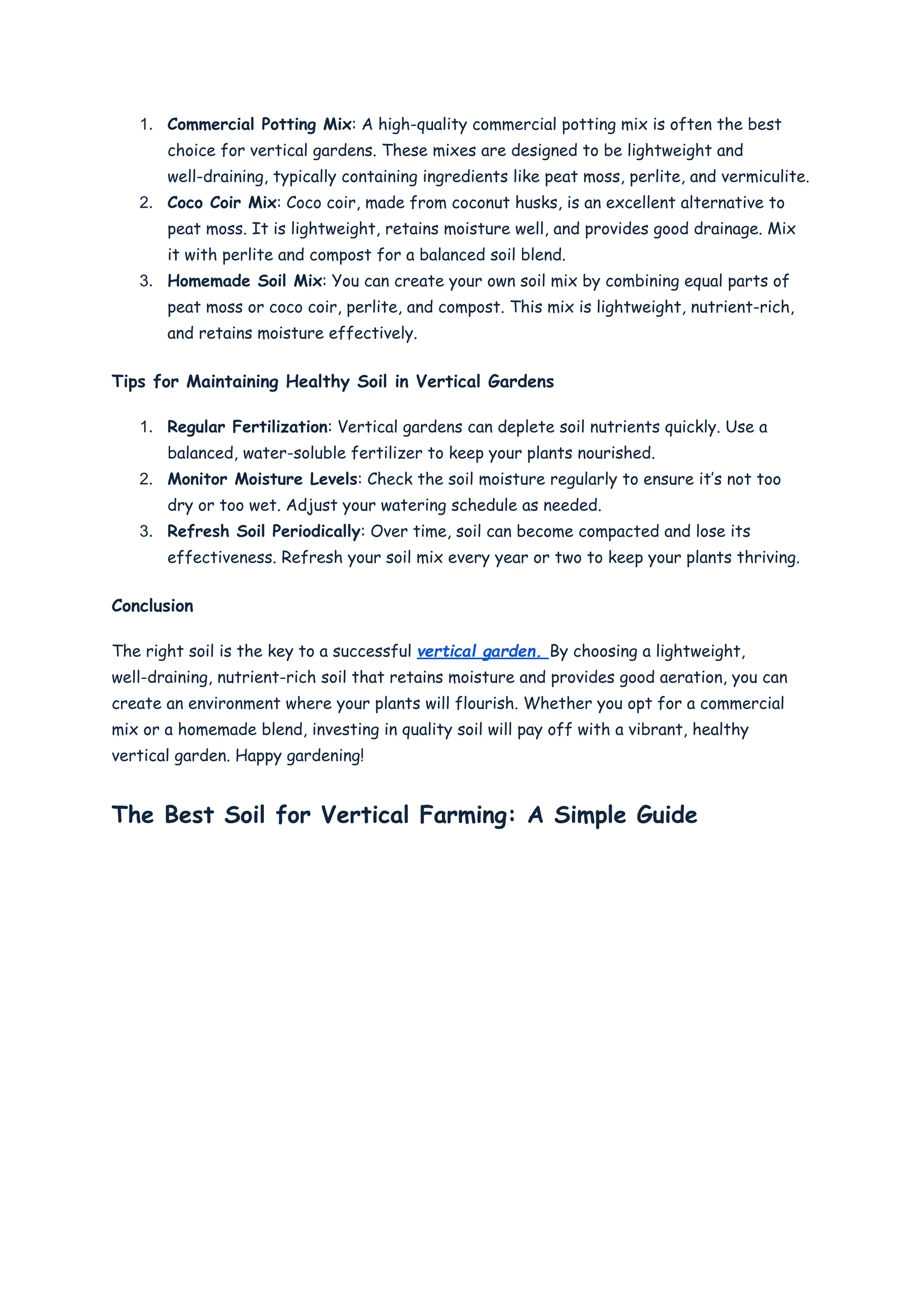 Best Soil For Vertical Garden: A Complete Guide | PDF