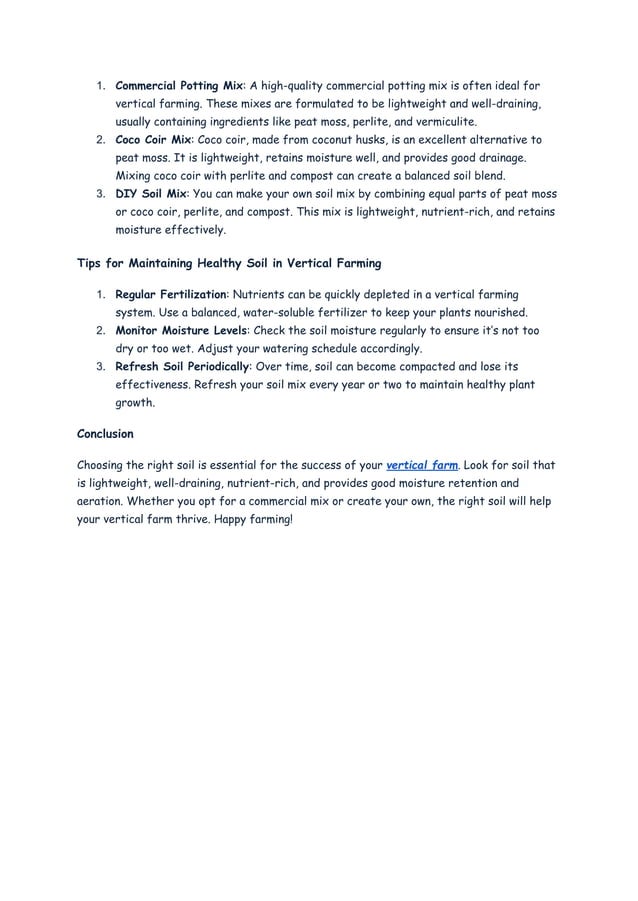 Best Soil For Vertical Garden: A Complete Guide | PDF