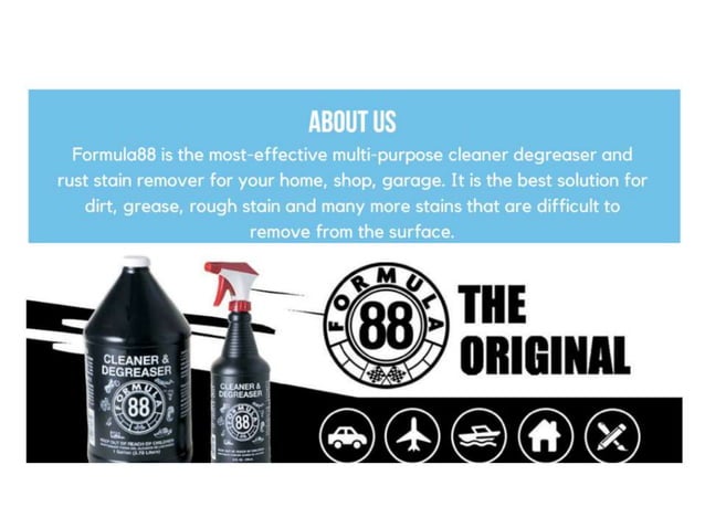 Industrial Cleaner Degreaser – Formula88 | PPTX