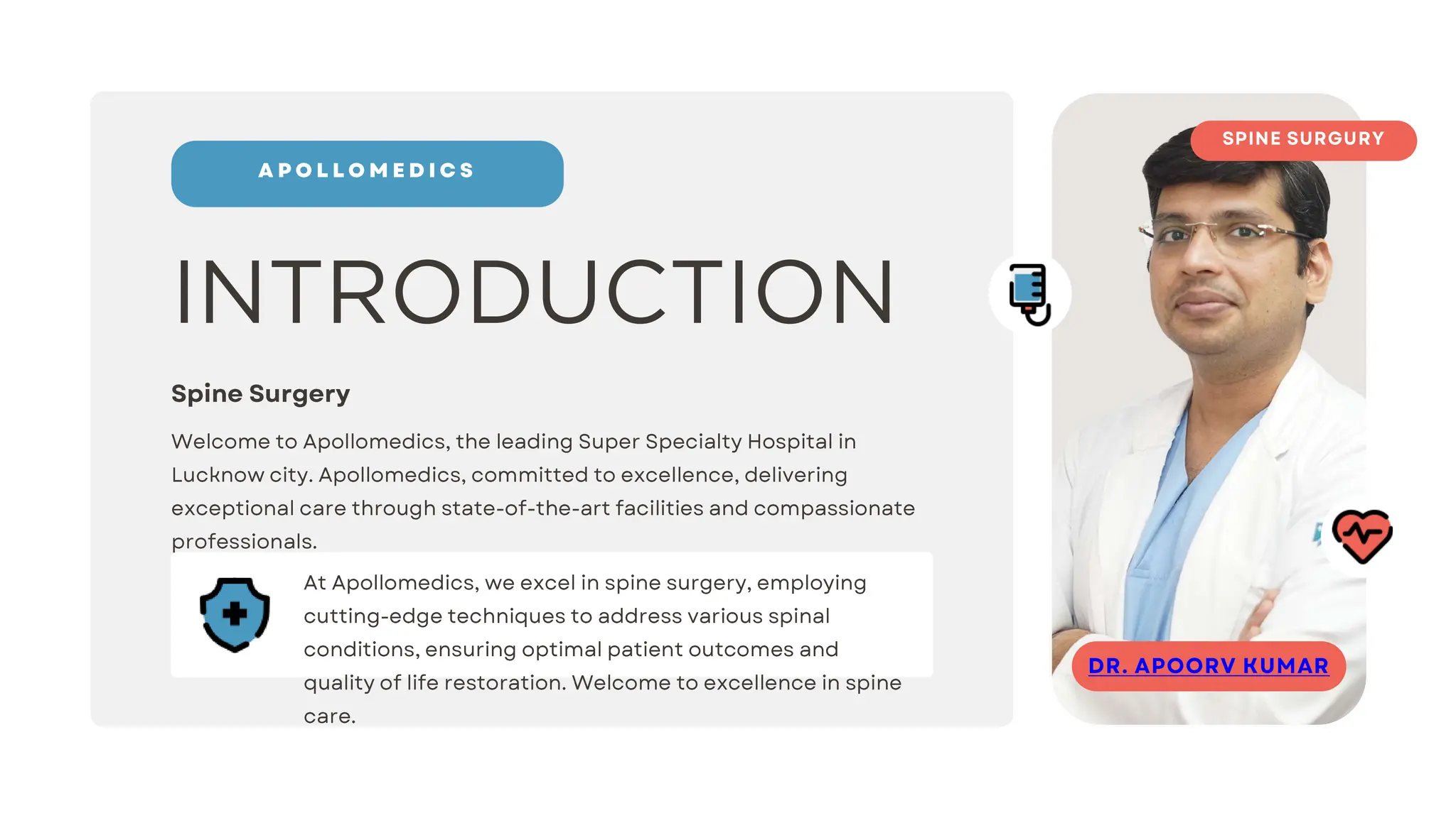 Best Spine Surgeon in Lucknow - Apollomedics | PPTX