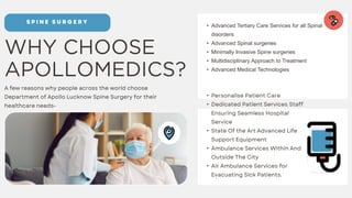 Best Spine Surgeon in Lucknow - Apollomedics | PPTX