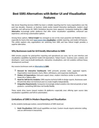 Best SSRS Alternatives with Better UI and Visualization Features.pptx