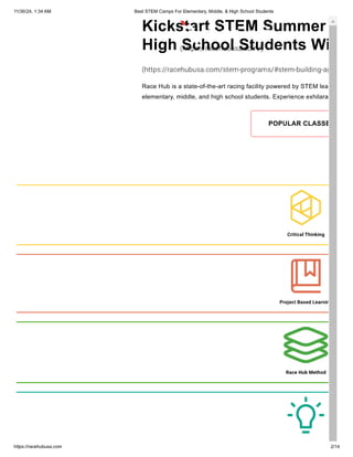 Best STEM Camps For Elementary, Middle, & High School Students.pdf
